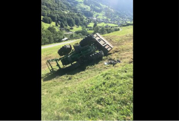 Der Schweizer Bauer: Heftiger Unfall mit Traktor